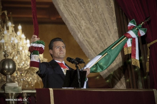 Mexican president attends commemoration ceremony for Independence Day ...