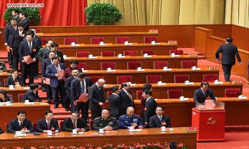Delegates cast ballots during closing session of CPC 18th National ...