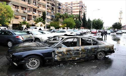 Car bomb rocks Syria as fighting rages - Global Times