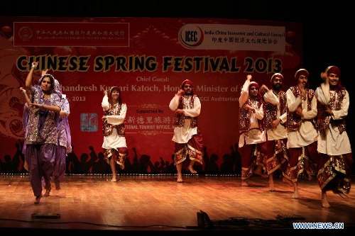 'Chinese Spring Festival 2013' show staged in New Delhi - Global Times