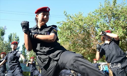 First female patrol team in Xinjiang's Turpan - Global Times