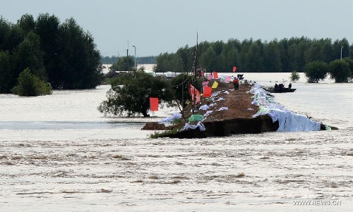 Villages flooded due to embankment breach on Heilong River - Global Times