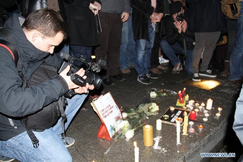 People protest against Paris attack in Strasbourg - Global Times