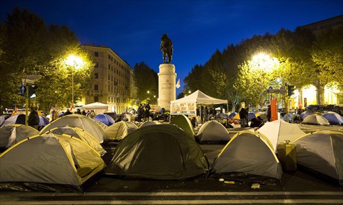 Early protest - Global Times