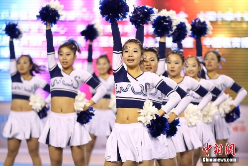 Cheer leading competition held in E China's Nanjing - Global Times