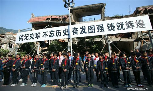 Nation remembers Wenchuan - Global Times