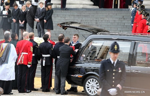 Funeral of Thatcher held at St. Paul's Cathedral in London - Global Times