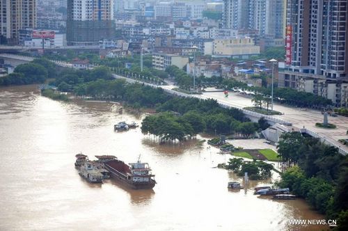 Typhoon Kai-Tak raises river water level in Guangxi - Global Times