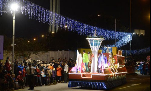 Spring Festival parade performed in Macao - Global Times