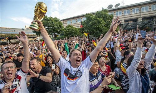 Photos: German embassy in Beijing celebrates World Cup victory - Global ...