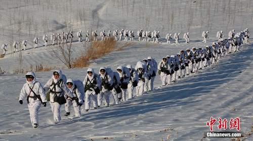 "Red Army" division conducts winter training in N China - Global Times
