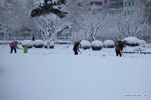 China's Weihai City witnesses heavy snowfall - Global Times