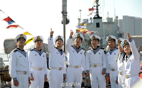 Chinese Navy soldiers put on new uniform - Global Times