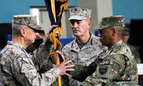US general assumes command of NATO forces in Afghanistan - Global Times