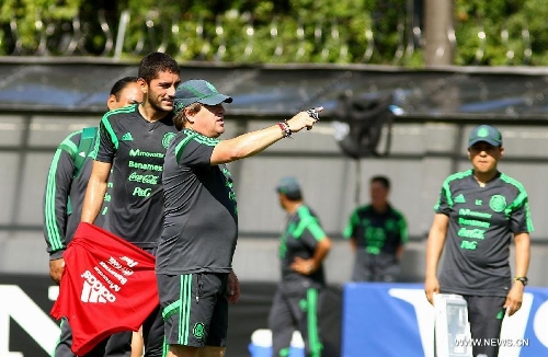 Mexico's national team trains for World Cup - Global Times