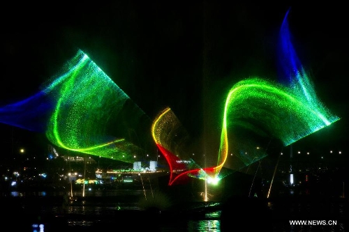 Aquatic light show presented in Sydney - Global Times