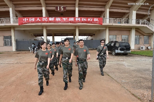 163 Chinese medical faculty arrive in Monrovia to fight Ebola - Global ...