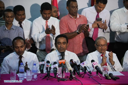 Abdulla Yameen elected as Maldives' next president - Global Times