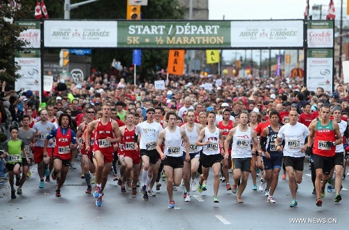 Over 22,000 people attend 2013 Canada Army Run in Ottawa - Global Times