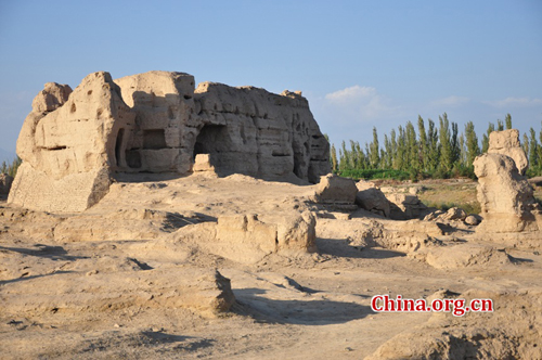 Scenery of ancient city of Jiaohe in Xinjiang - Global Times