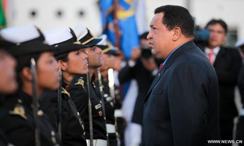 Venezuela's Chavez attends military ceremony in Caracas - Global Times