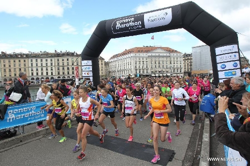 Highlights of 2014 Geneva Marathon for Unicef - Global Times