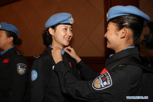 Chinese riot police take Liberia peacekeeping mission - Global Times