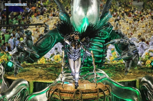 Splendid samba parade in Brazil - Global Times