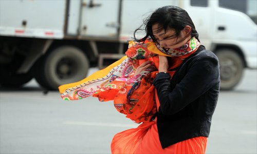 Windy weather - Global Times
