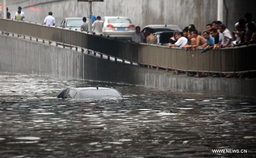 Some parts of Shenyang waterlogged due to downpour caused by ...