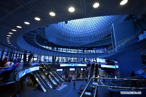 Views of subway hub Fulton Center in Lower Manhattan, New York - Global ...