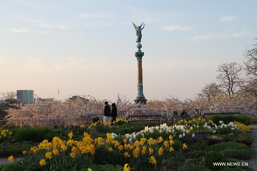 Spring scenery of Langelinje Park in Copenhagen - Global Times