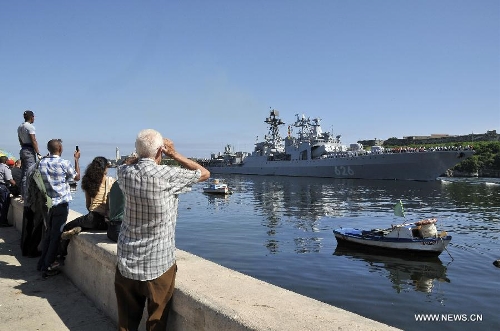 Russian navy ships make peace visit to Cuba - Global Times