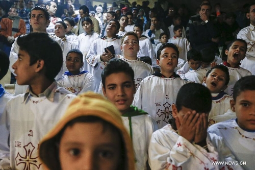 Egyptian Coptic Christians celebrate Coptic Orthodox Christmas Eve ...