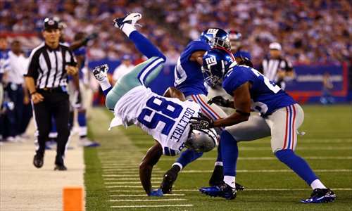 Cowboys cut down Giants in opener - Global Times