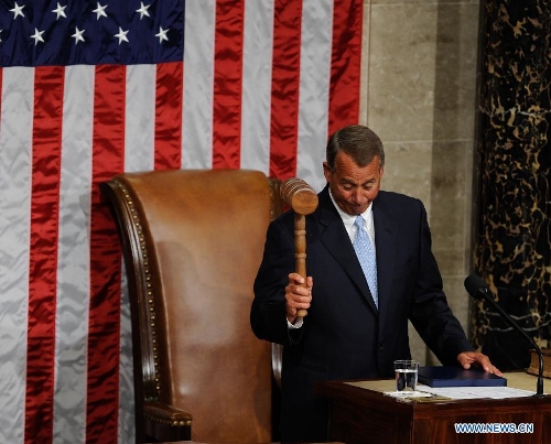 John Boehner re-elected as US House Speaker - Global Times