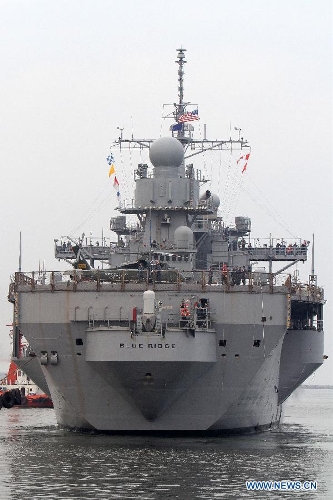 Flagship of US Navy's 7th Fleet visits Philippines - Global Times