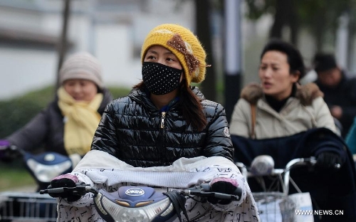 Cold air brings temperature down in East China's Jiangsu - Global Times