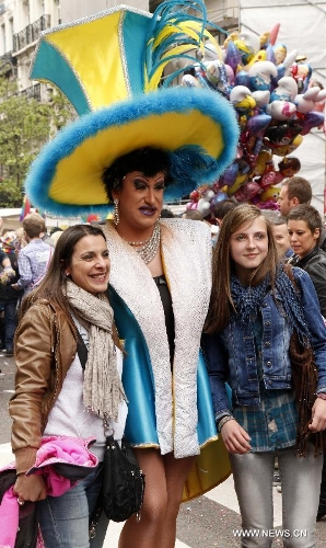 People take part in "Belgian Pride" in Brussels - Global Times