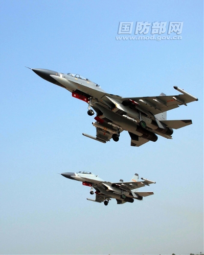 PLA's main battle fighters patrol air defense zone - Global Times