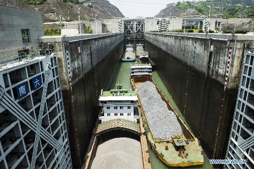 Navigation lock of Three Gorges tops 34.28 mln tons from January to ...