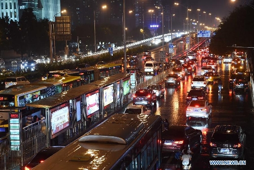 Heavy rainstorm sweeps Beijing - Global Times