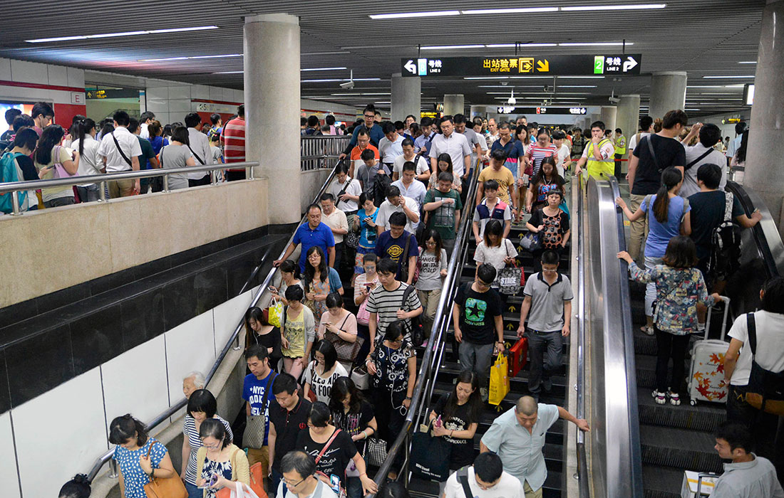 Commuters hard-pressed for room on China’s crammed subways - Global Times