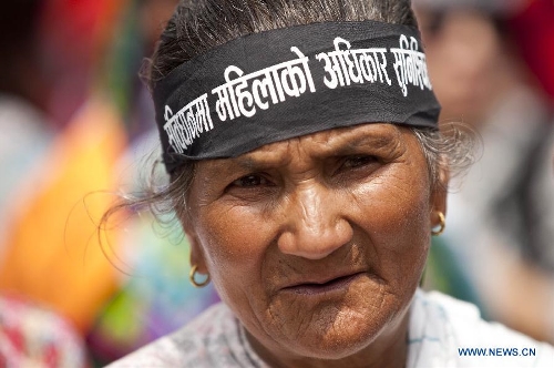 Nepalese women march for women's equal rights in Kathmandu - Global Times