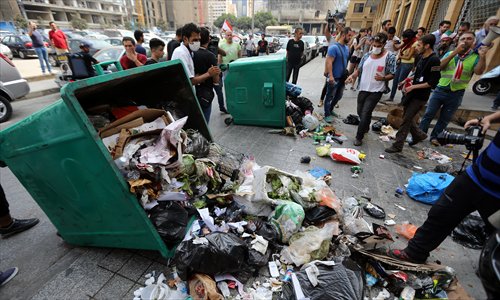 Garbage protest - Global Times