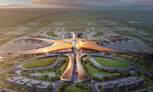 Beijing to get new, convenient ‘starfish’ airport by 2019 - Global Times