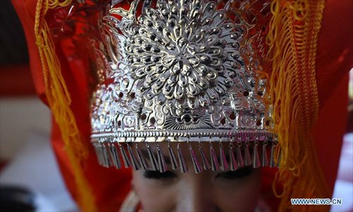 Young Miao couple get married in traditional way - Global Times