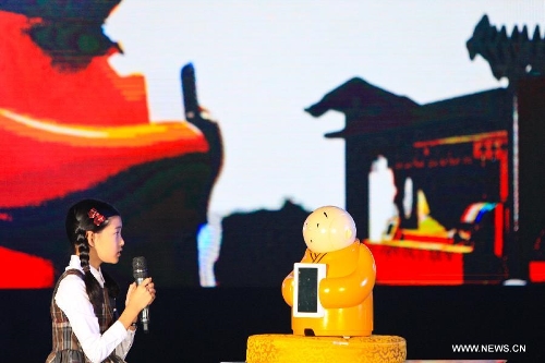 Robot monk with artificial intelligence makes debut in Beijing - Global ...