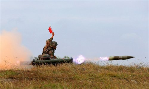 PLA troops in live firing training - Global Times