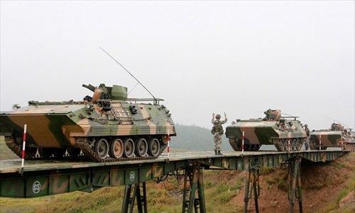 PLA troops in live firing training - Global Times